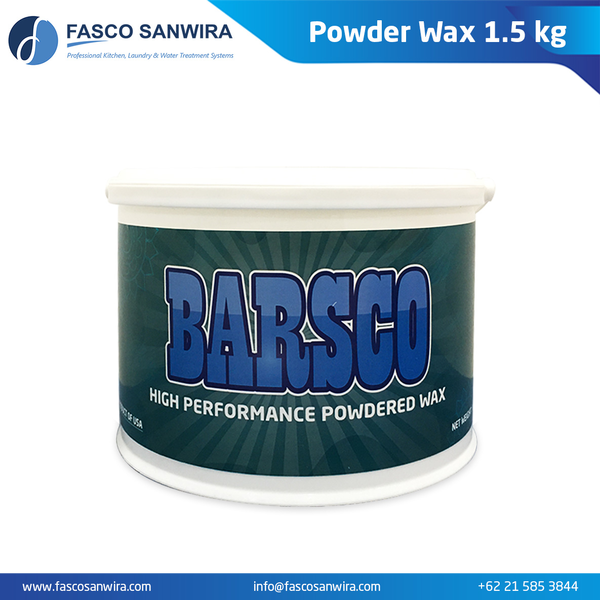 Powder Wax for Flatwork 1,5 Kg - PT.FascoSanwira | Kitchen,Laundry ...